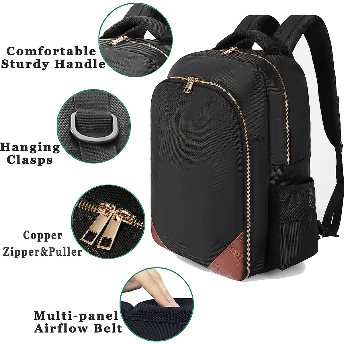 Travel Backpack Bag for Barbers and Hairstylist; Organizer Case for Clippers and Supplies Travel Bag for Barbers Tools with USB Port with PU