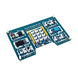 seeed studio Grove Beginner Kit for Arduino, Arduino Starter Kit All-in-one for STEAM Teaching, Arduino UNO Compatible Board with 10 Sensors and 12 Projects with Free Course.