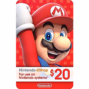 Nintendo $20 eShop Card (Preloaded) (New Design) - Physical Card