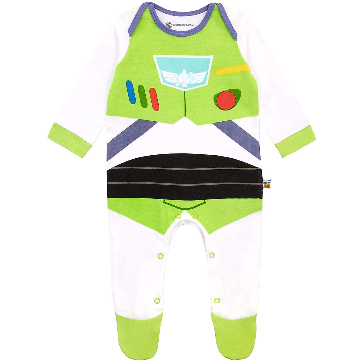 Disney Baby Boys' Toy Story Footies Buzz Lightyear Size 6-9M Multicolored