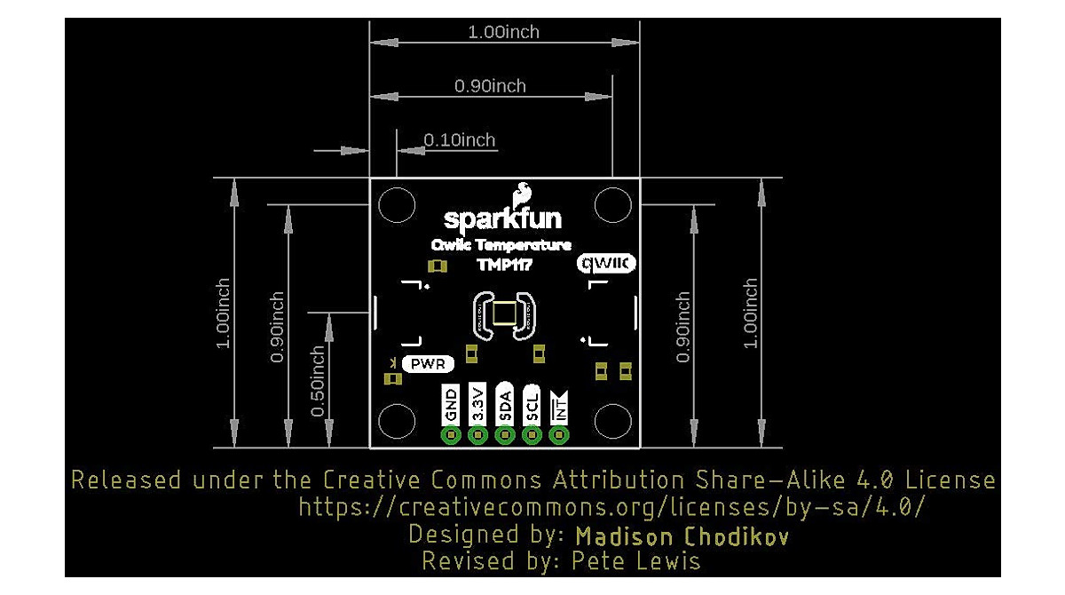 SparkFun TMP117 High Precision Temperature Sensor