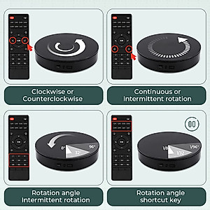 Flyrivergo Photography Turntable 13.7inch/110lb, Motorized Rotating Display Stand with Remote Control, 360 Degree Large Display Turntable for Photography, Video, Model, Cake, 3D Images