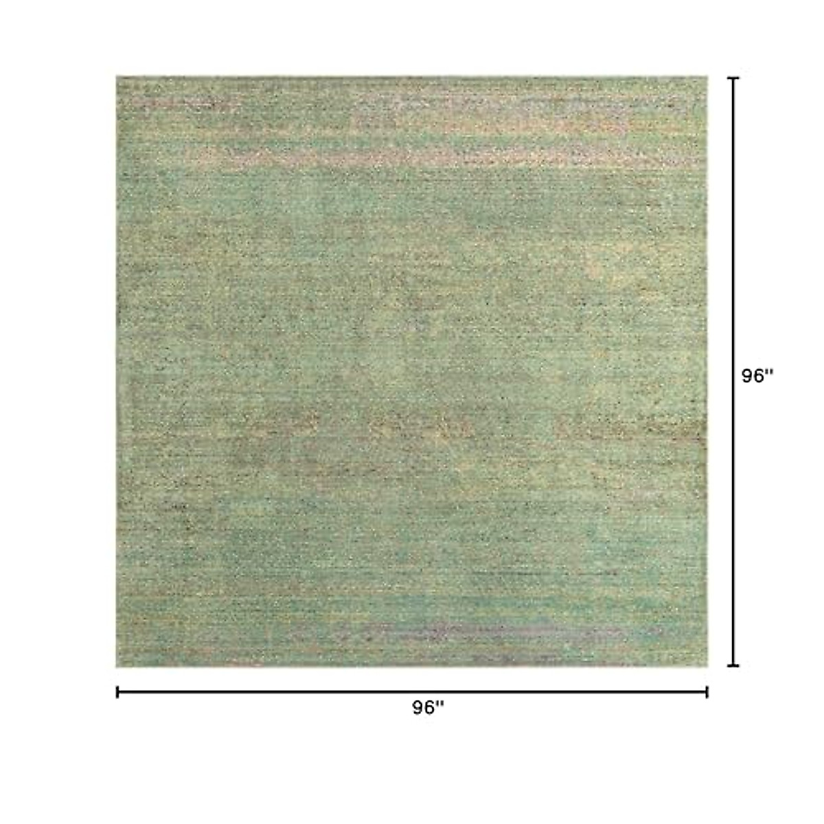 Unique Loom Austin Collection Area Rug - Muse (8' Square, Green/ Beige)