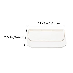 Plastic Floating Shelves Folding Shelf: Display Wall Shelves Bedside Shelf Bedroom Dorm Room Rack Nightstand Organizer for Headphone Remotes Glass Cell Phones