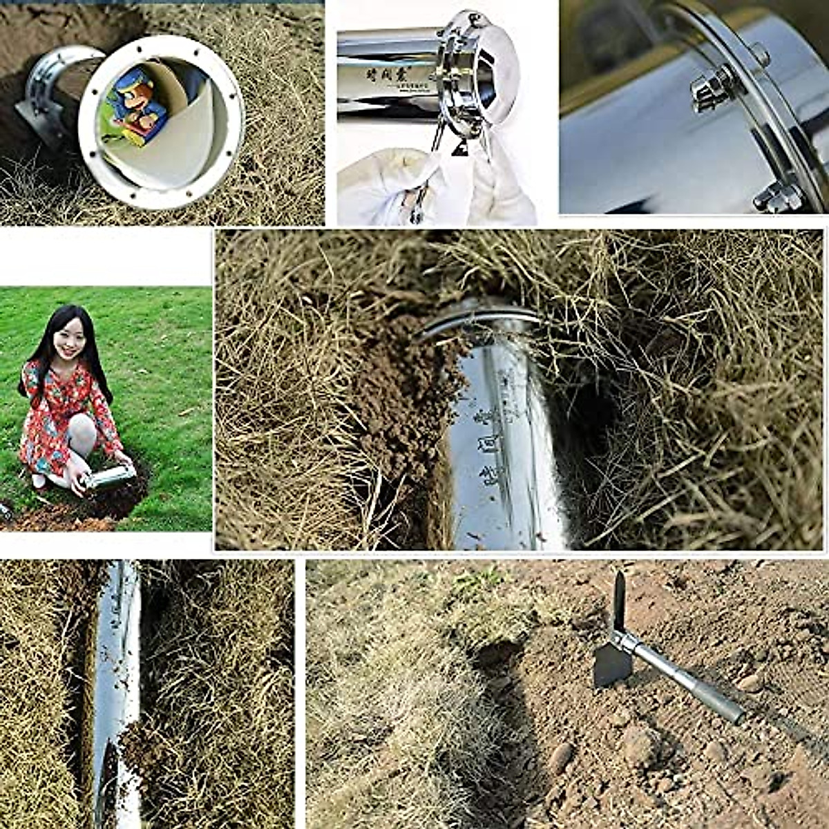 Jonoisax Time Capsule Box Bury Container - Anti-Corrosion Waterproof Stainless Steel Durable Lock Container for Future Graduation Gift,10.2Inch