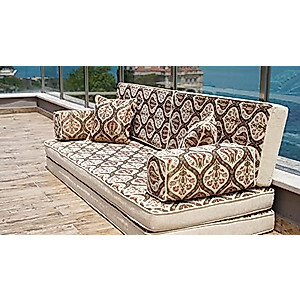 Gray Arabic Floor Sofa Set, Moroccan Home Decor Couches, Arabic Majlis, Turkish Floor Cushion, Ethnic Sofa, Tradional Design Arabic Sofa