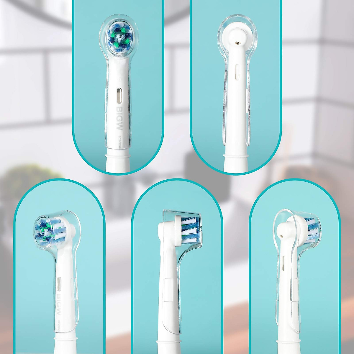 Electric Toothbrush Cover Brush Head Protection Cover Reusable Electric Toothbrush Heads Cover Replacement Brush Heads Cover Caps to Keep Dust Away for Travel, Camping, Family(12 Pieces)