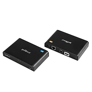 gofanco 1080p HDMI Extender Over IP Kit - 395ft/120m, 1-to-1 Over CAT5e/6, 1-to-Many Over 1G Gigabit Ethernet Switch, Network LAN, VLAN, Scalable, Loopout, IR Extension (Part# HDBitTPRO, New v2.0)