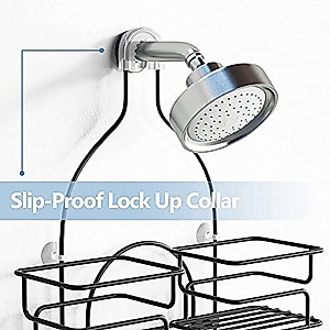 SRIWATANA Shower Caddy with Hooks and Shower Organizer with Soap Dish (Contains 2 Items)