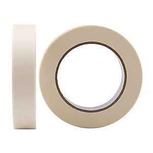 Lichamp Masking Tape 1 inch, 10 Pack General Purpose Masking Tape Bulk Multipack for Basic Use, 1 inch x 55 Yards x 10 Rolls (550 Total Yards)