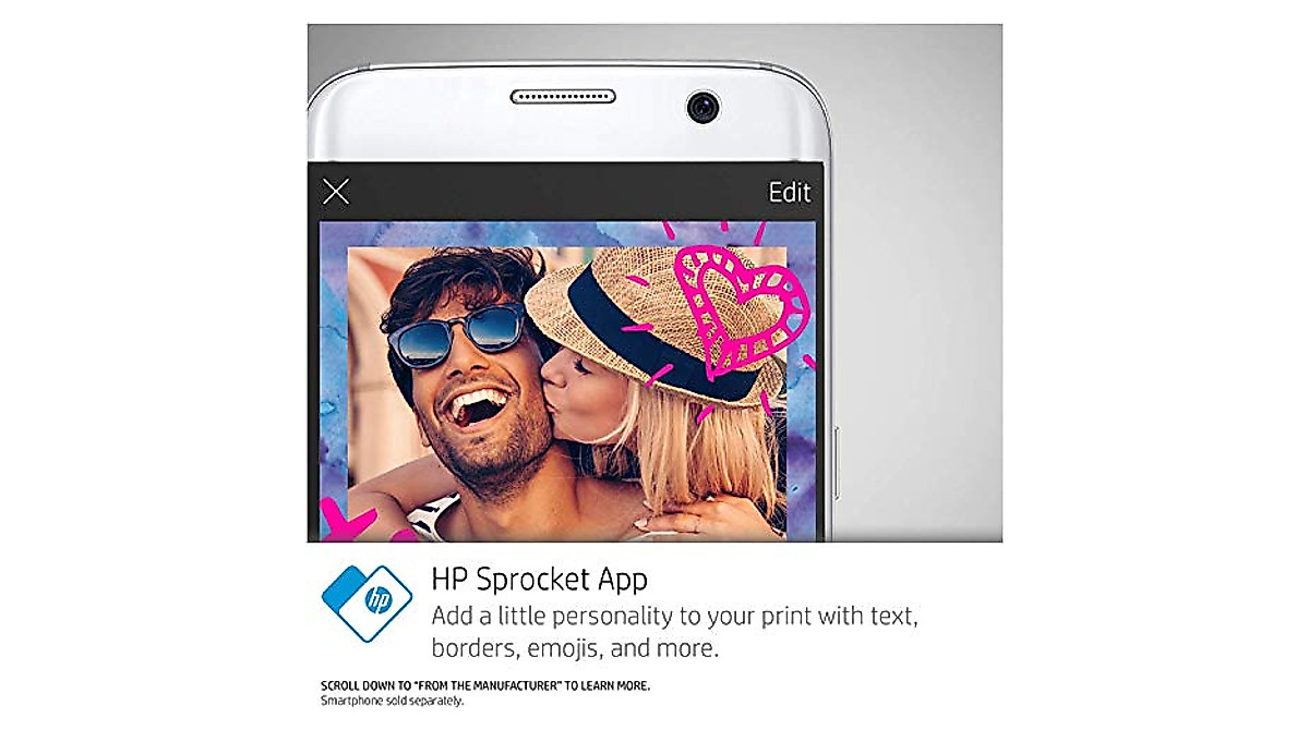 HP Sprocket Plus Photo Printer - Print 30% Larger Images