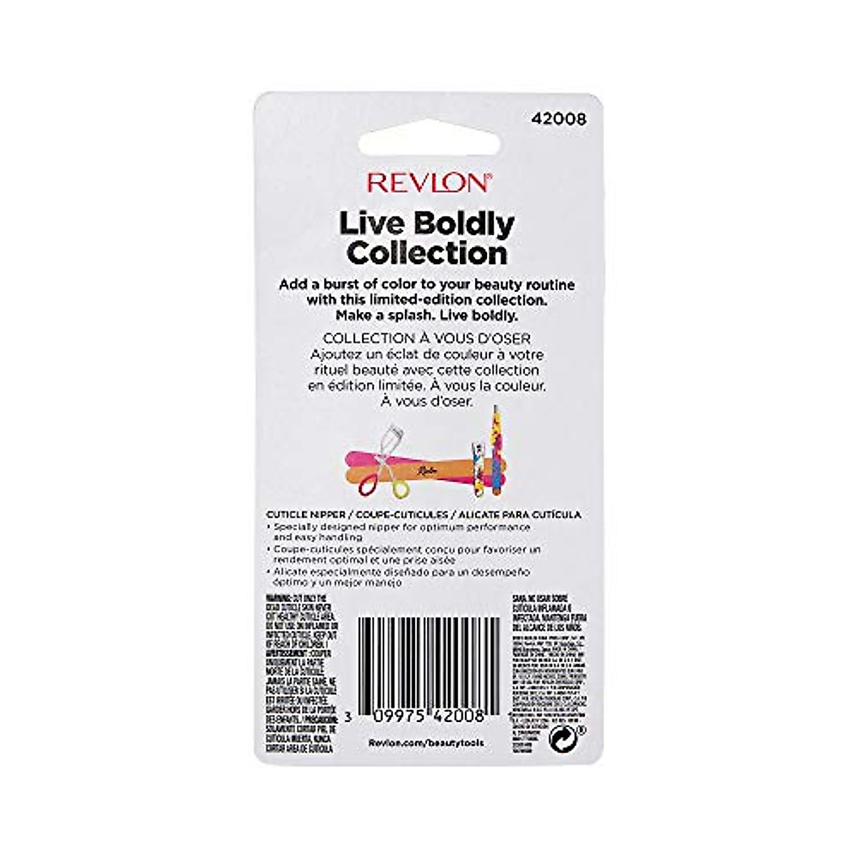 REVLON Nip It Cuticle Trimmer, Limited Edition Live Boldly Collection, Assorted Colors