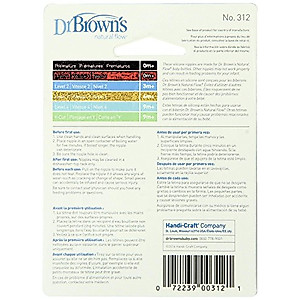 Dr. Browns Unisex Baby Natural Flow Standard Silicone Y-cut Nipples - 4 Nipples