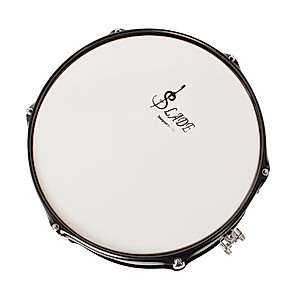 Professional Marching Snare Drum & Drum Stick & Strap & Wrench Kit Black (Marching Snare Drum)