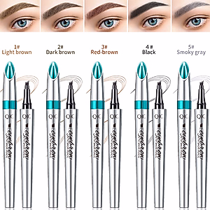 Eyret Liquid Eyebrow Pencil Natural Waterproof Eyebrow Pen Long-Lasting Eyebrow Microblading Pen Makeup Costume for Women and Girls