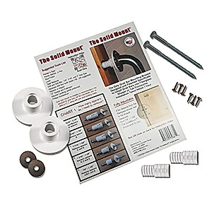 Solid Mount Grab Bar Kit - Patented Mounting Kit for Fiberglass Wall in Bathtubs & Showers/ANSI & ADA Standards/1 Kit Mounts 1 Grab Bar