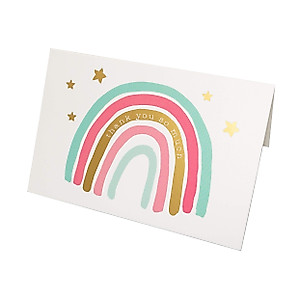 Gooji 4x6 Gold Foil Baby Starry Night Thank You Cards (Bulk 36-Pack) Matching Peel-and-Seal White Envelopes | Assorted Set, Watercolor Graphics | Baby Shower, Birthday Party, Blank Notes