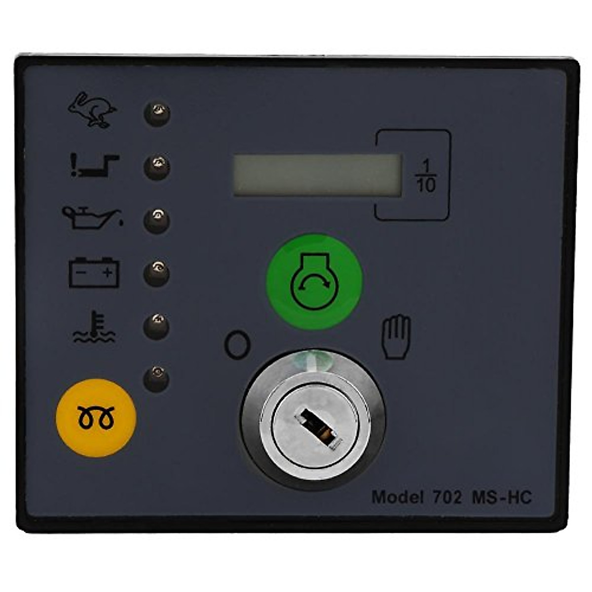Walfront 702 MS-HC Electronic Manual Start Generator Controller Panel Board with Keys for Generator Control Module