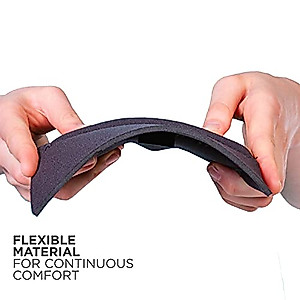 BraceAbility Neoprene Foam Pressure Pad Insert for Back Brace | Soft & Comfortable Lumbar Padding for Low & Mid Back Support and Targeted Pain Relief (One Size)