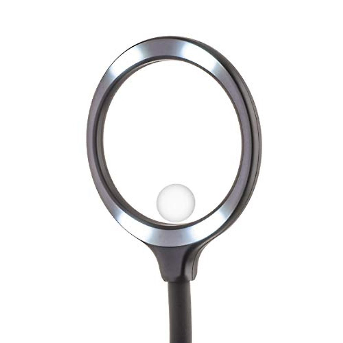 Carson DeskBrite300 COB LED Lighted 2x Aspheric Magnifier & Desk Lamp with 5x Spot Lens with Included USB-C Power Adapter (LM-30)., Black, Medium