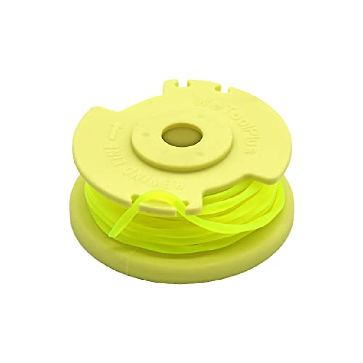 WETOOLPLUS AC80RL3 0.080" Replacement Spool Line & Cap for Ryobi One+ 18v 24v 40v Auto-Feed Trimmer Compatible with Ryobi Weed Wacker String with 522994001 AC14HCA Cap Covers(10 Spools + 1 Cap)