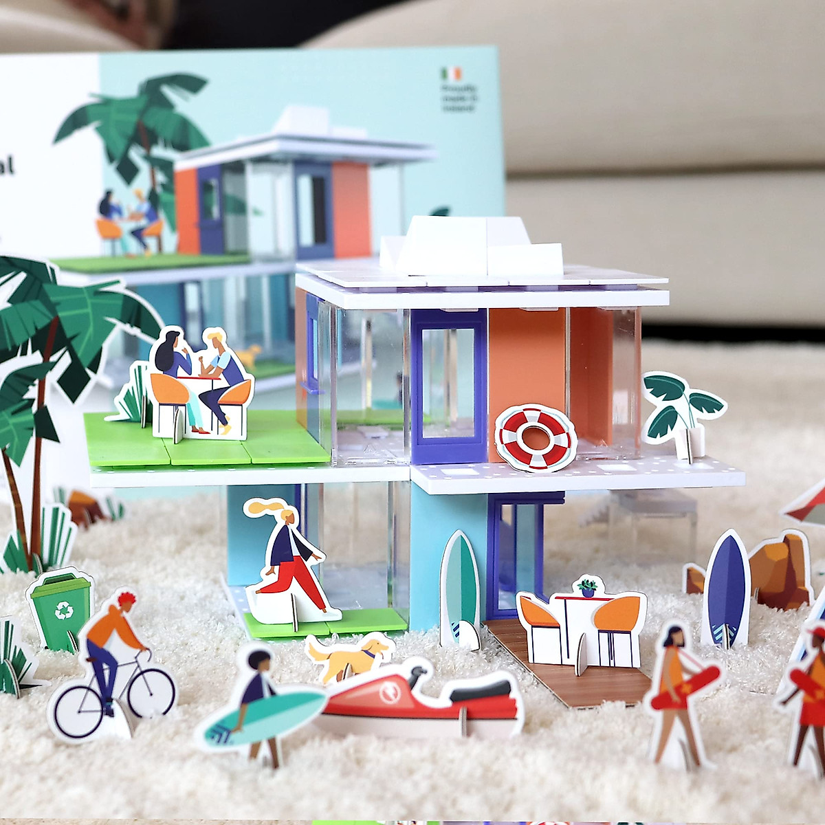 Arckit Coastal Living Building Blocks Kit, STEM Educational Toy, Miniature House Kit Model House, Architecture for Kids, Unique Gift for Adults & Kids