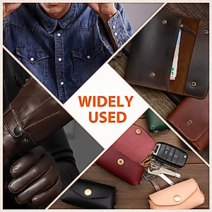 Alritz 120 Set Leather Snap Fasteners Kit, 12.5mm Metal Button Snaps Press Studs with 4 Setter Tools, 6 Color Leather Snaps for Clothes, Jackets, Jeans Wears, Bracelets, Bags (12.5mm)