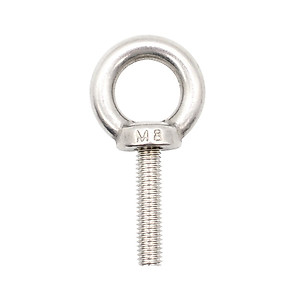 Eowpower 5 Pieces Stainless Steel M8 x 32 mm Ring Eye Bolts