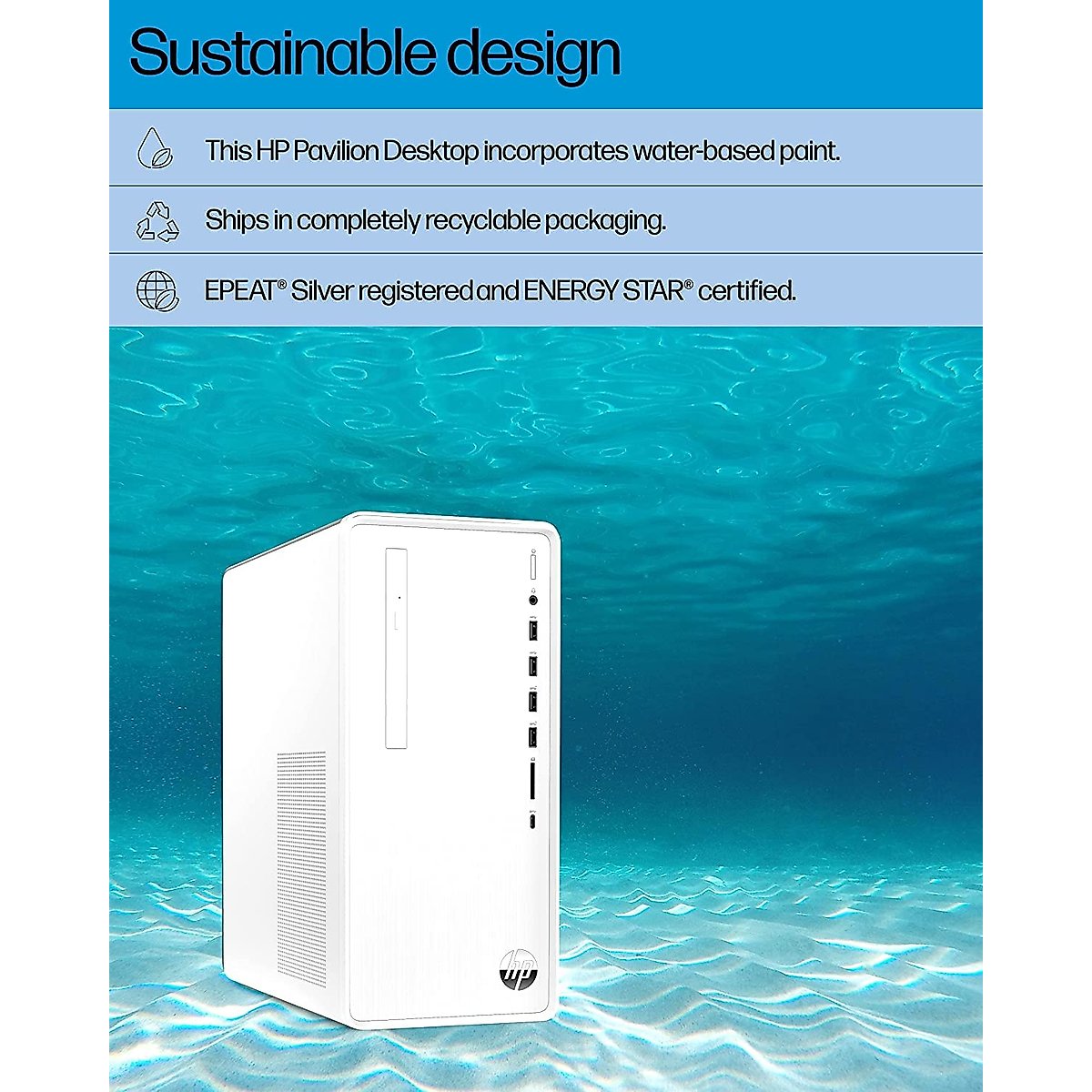HP 2022 TP01 Pavilion Business Desktop Intel 12-Core i7-12700 64GB RAM 1TB PCIe SSD 2TB HDD NVIDIA GeForce RTX 3060 12GB GDDR6 HDMI DP DVI-D USB-C WiFi AX BT RJ-45 Windows 11 Pro w/RE USB