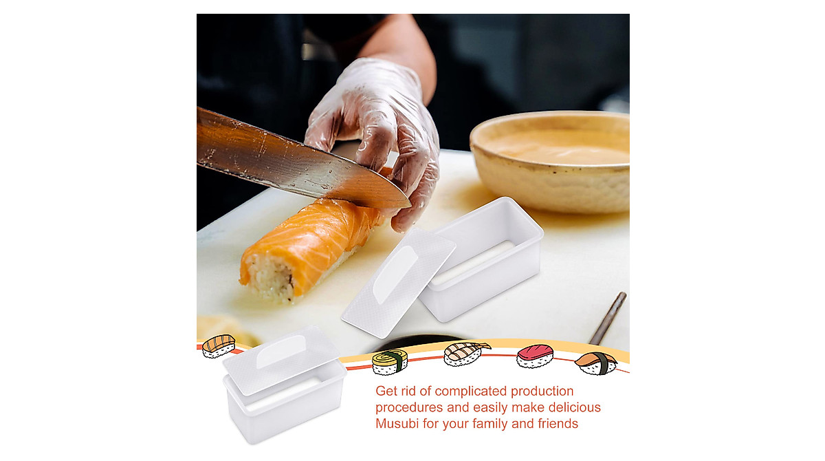 Musubi Maker Kit - 2 Molds & Slicer for Home Cooking