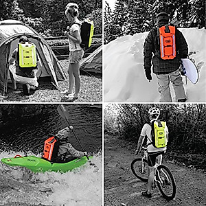 OverBoard Waterproof Pro-Vis Backpack, Orange, 30-Liter