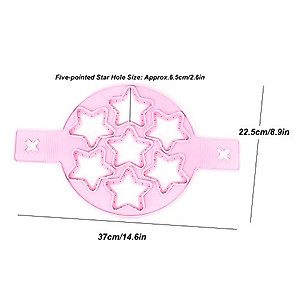 2Pcs Pancake Mold Maker Reusable Silicone Egg Ring Non-stick Fried Egg Cooker Pan Flip Mold DIY Kitchen Cooking Tool