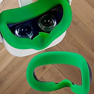 Topcovos Newest VR Silicone Interfacial Cover for Oculus Quest 2 Face Protect Skin Sweatproof Lightproof Anti-Leakage