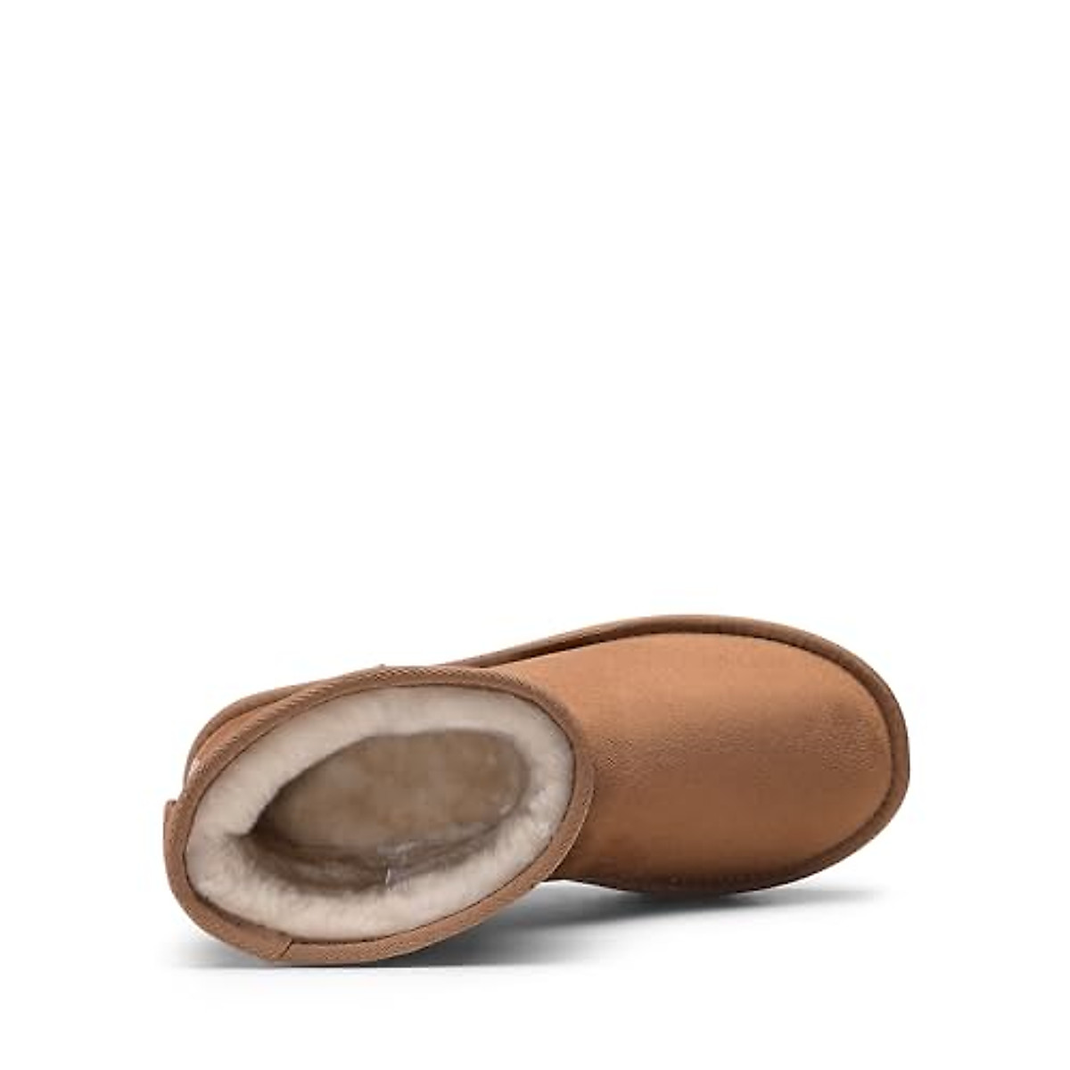 DREAM PAIRS Women's Black Brown Tan Grey Winter Snow Boots Classic Faux Fur Lined Slip On Ankle Boots,Size 10,Camel,DSB214-1