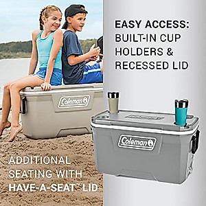 Coleman Ice Chest | Coleman 316 Series Hard Coolers, 70qt Rock Grey
