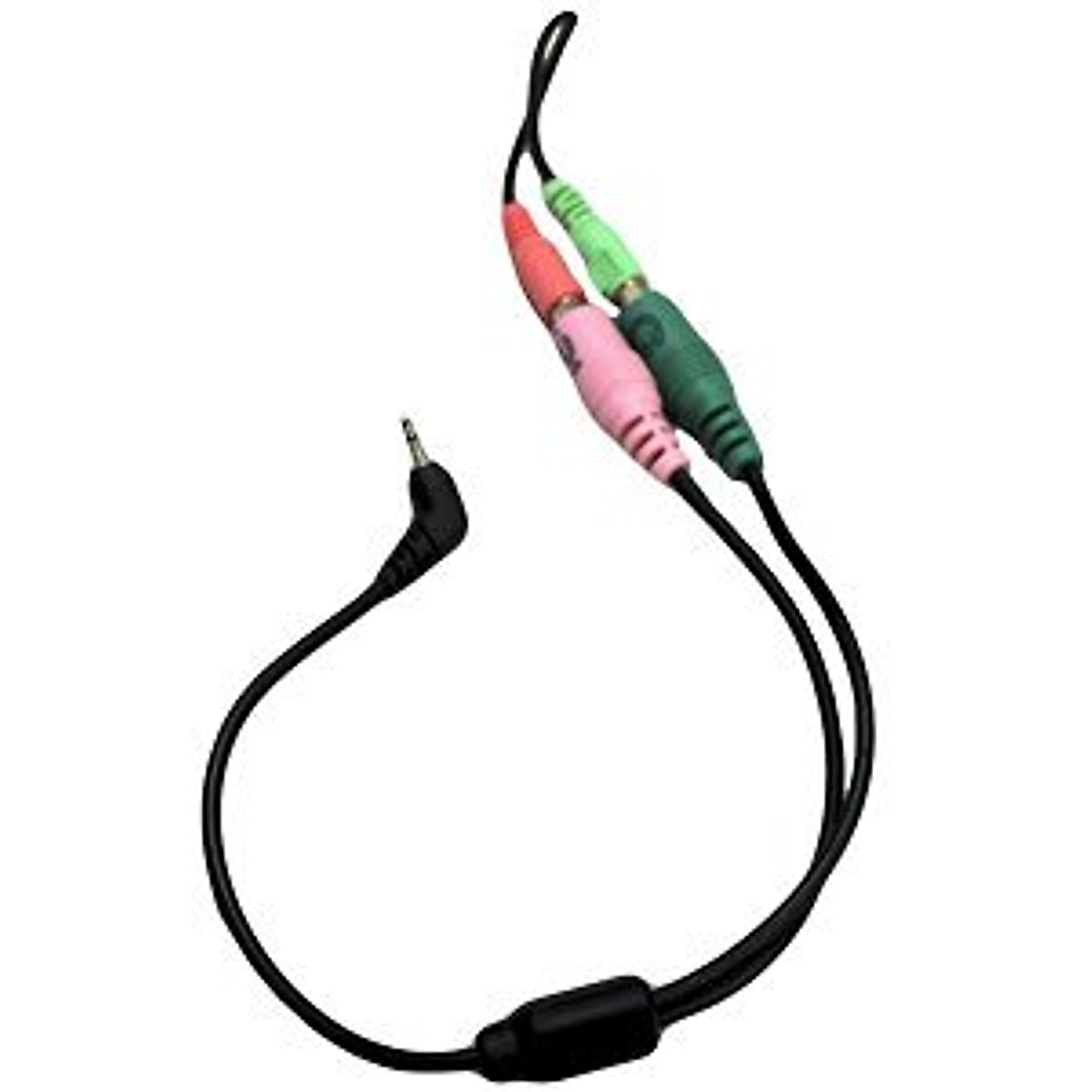 Headset Buddy PC Computer Headset to Phone Adapter - Dual 3.5mm to 2.5mm (PC35-PH25)