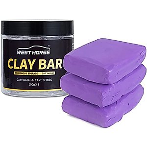 Clay Bar 3 Pack 300g(3x100g) Car Detailing Magic Clay Bars, Auto Clean Wash Bars, Deeply Cleanse The Paint Surface (Medium)