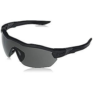 Nike Show X3 Elite L Rectangular Sunglasses, Matte Black, 61/15/130