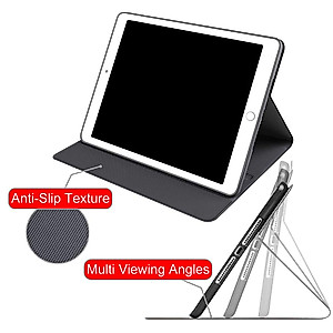 LI-LOVE Case for iPad 9th 8th 7th Generation 10.2 inch 2021 2020 2019 Release Lightweight Slim Protective Soft TPU Folio Stand Cover Cute Cat Adjustable Angles Auto Wake Sleep Smart Leather Case