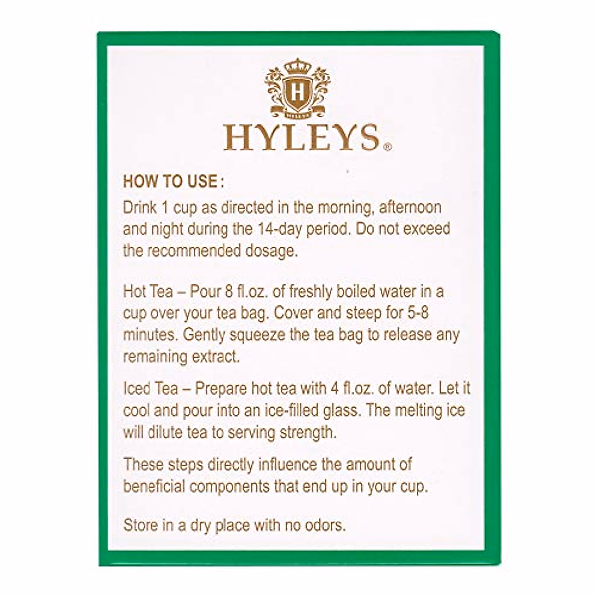 Hyleys Detox Tea 14 Days Kit - 42 Tea Bags - Herbal Supplement - Mother's Mother's Day Gift Day Gift