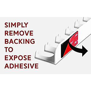 Storage Theory Food Pouch Hanger Organizer for Kitchen Pantry, Cabinet and Refrigerator - Peel and Stick Storage for Applesauce, Yogurt, Baby Food Pouches - 6 pk