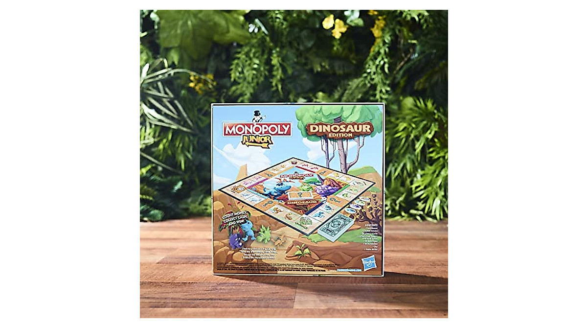 Monopoly Junior Dinosaur Edition Board Game for Kids