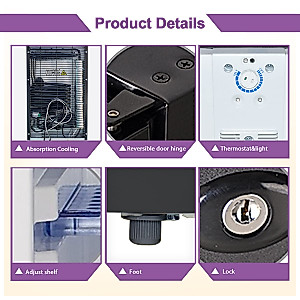 Smad Compact Refrigerator Propane Freezer 3-way for indoor/outdoor