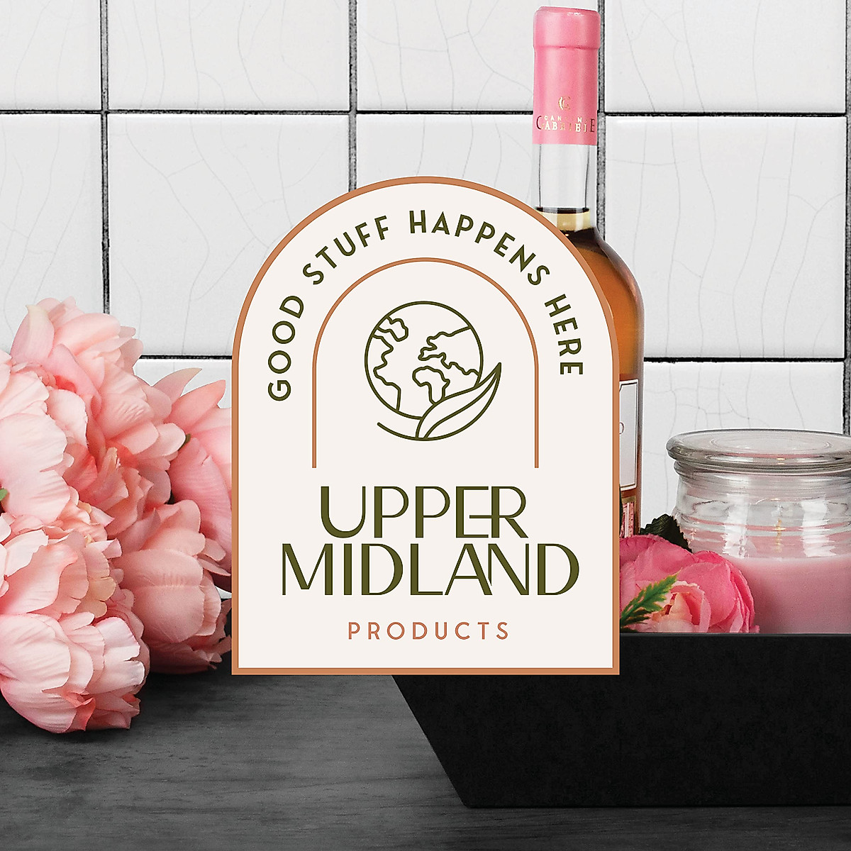 [5 Pk] 8x10” Small Basket for Gifts Empty, Basket Bags, Gold Pull Bows, Crinkle Cut Paper Shred Filler| Gift Basket Kit| Wine Basket Gift Set| Christmas, Easter| Gift to Impress-Upper Midland Products