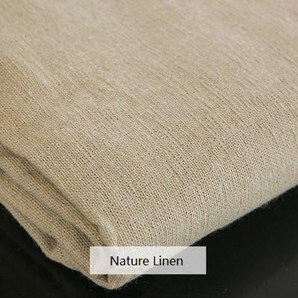 Embroidery Linen Fabric by The Yard - 5 Yard Linen Embroidery Fabric Plain Solid Color Cloth, 62 Inch Wide Linen Fabric by The Yard for Needlework, Tablecloth, Curtain, Garments Craft