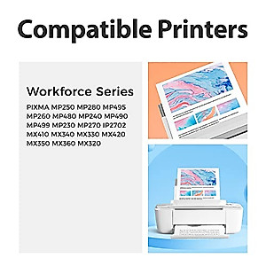 OA100 210XL 211XL Remanufactured Ink Cartridge Replacement for Canon 210XL 210 PG-210XL 211 211XL for Pixma MP250 MP280 MP495 IP2702 MX410 MX340 MX330 Printer (1 Black, 1 Tri-Color, 2 Pack)