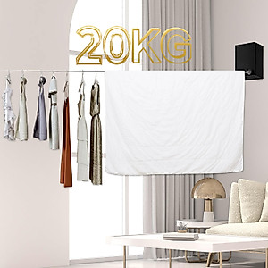 SzGnays Invisible Retractable Clothes Line Indoor Non-Punch Retractable Wire Rope Portable Retractable Laundry Line Heavy Duty Clothes Dryer 165 inch Long Non Slip Clothesline