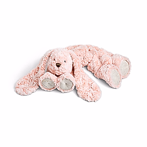 DEMDACO Heartful Hugs Bunny Pink 6 Inch Weighted Neck Wrap Plush Stuffed Animal
