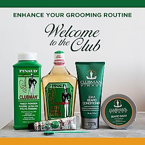 Clubman Pinaud Moustache Wax with Comb Applicator, For Styling & Color Enhancement, Black, 0.5 Oz (Pack of 3)