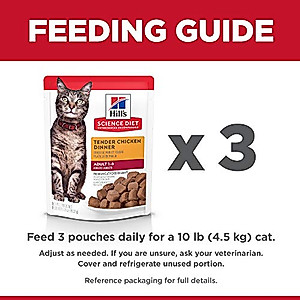 Hill's Science Diet Adult Wet Cat Food, Chicken, 2.8 Ounce (Pack of 24)